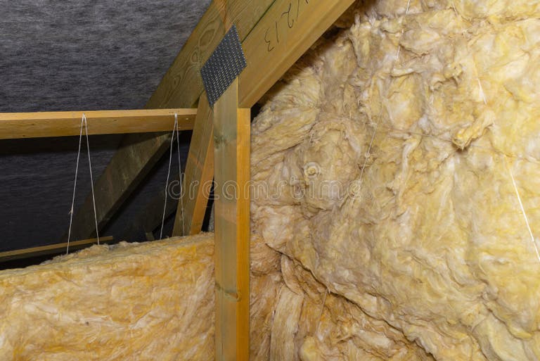Insulation of Walls and Ceiling in the Attic Made of Mineral Wool ...
