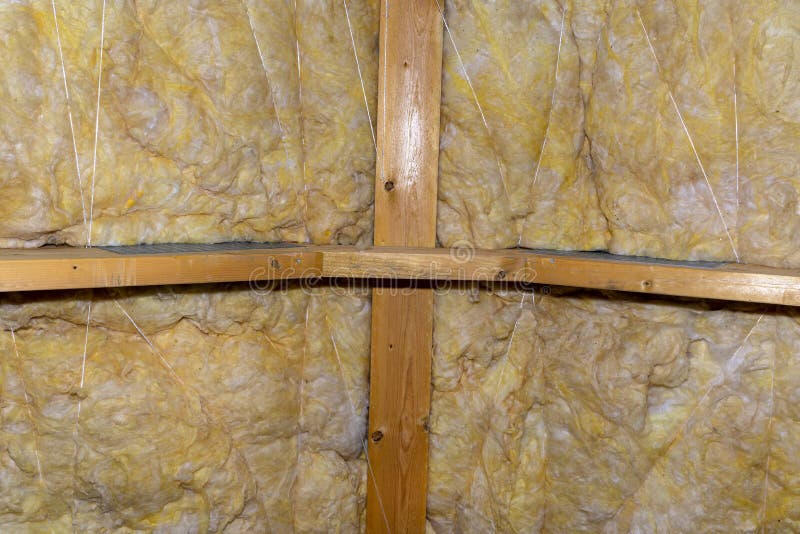 Insulation of Walls and Ceiling in the Attic Made of Mineral Wool ...