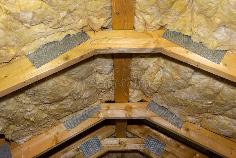 Insulation of Walls and Ceiling in the Attic Made of Mineral Wool ...