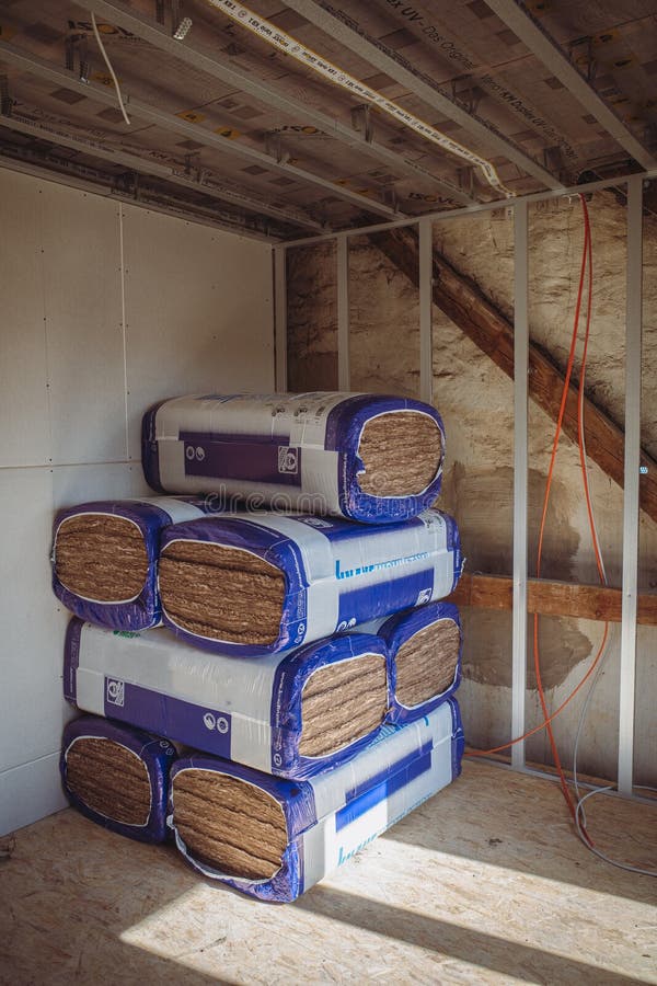 Insulation Wool is Ready for Processing Stock Photo - Image of fiber ...