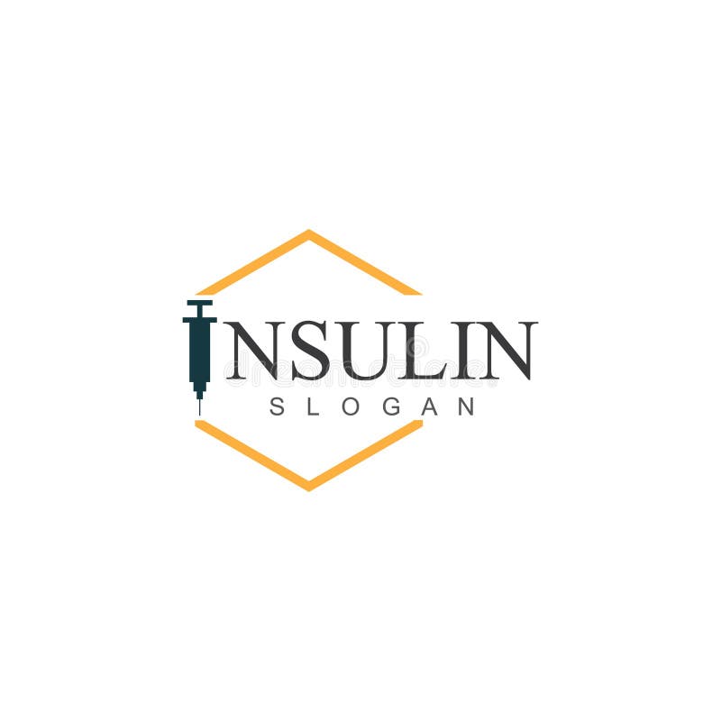 Insulin Injection Icon Illustration Simple Design Element Vector Logo ...