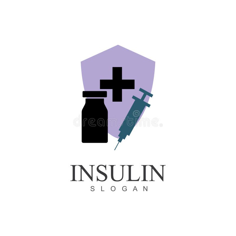 Insulin Injection Icon Illustration Simple Design Element Vector Logo ...