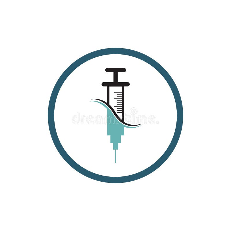 Insulin Injection Icon Illustration Simple Design Element Vector Logo ...