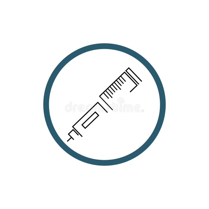 Insulin Injection Icon Illustration Simple Design Element Vector Logo ...