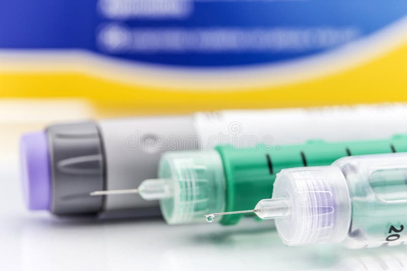 Insulin Injection Needle or Pen for Use by Diabetics Stock Image ...