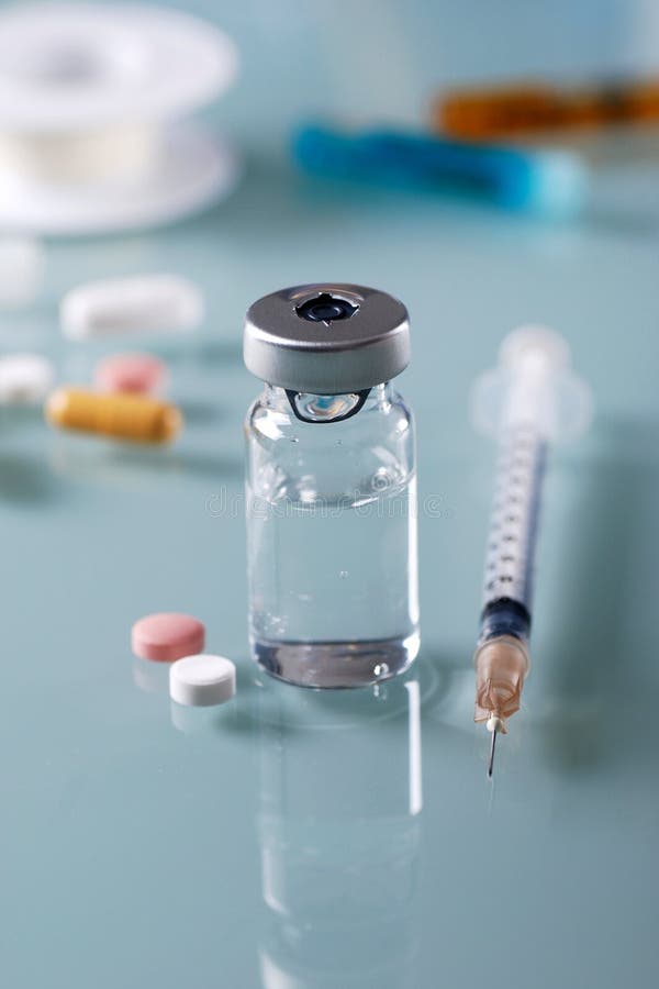 Insulin vial with syringe stock photo. Image of glass - 49677782