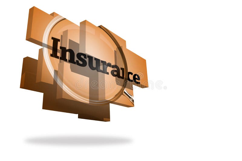Insurance on Abstract Screen Stock Illustration - Illustration of shape ...