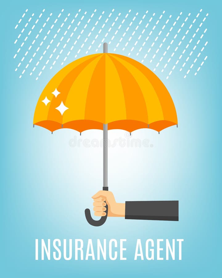 Insurance Agent Background stock vector. Illustration of flat - 65067586