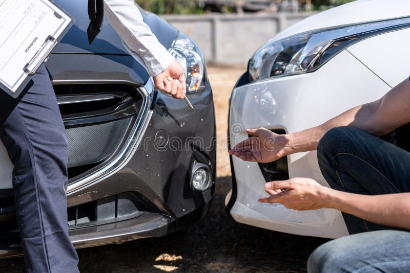 Insurance Agent and Customer Assessed Negotiation, Checking and Signing ...