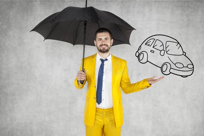 Insurance Agent Insure Your Car Stock Image - Image of care, leader ...