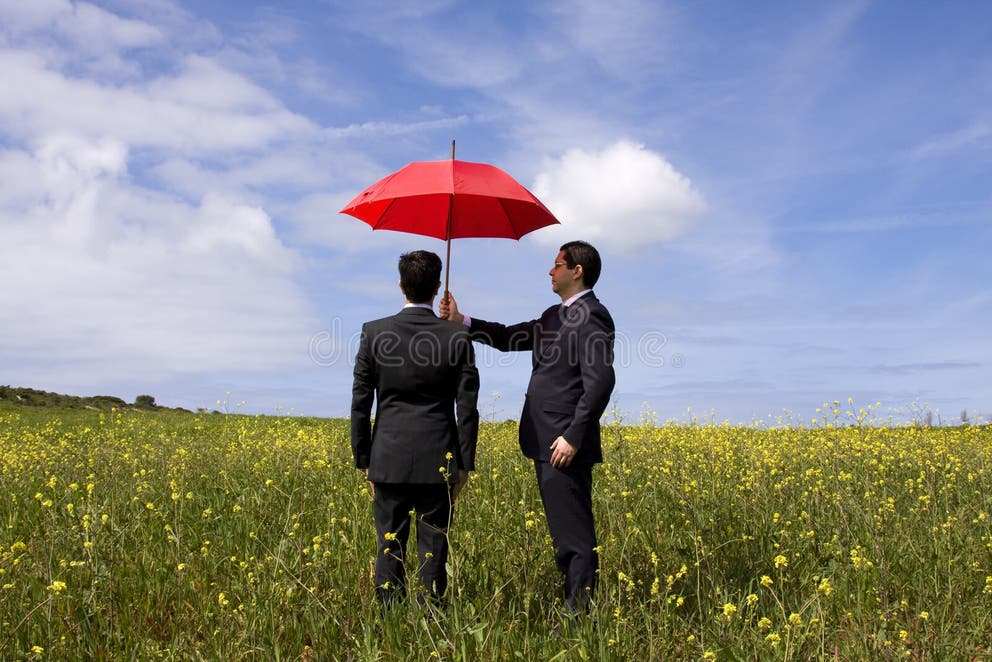 The Insurance Agent Protection Stock Image - Image of businessperson ...