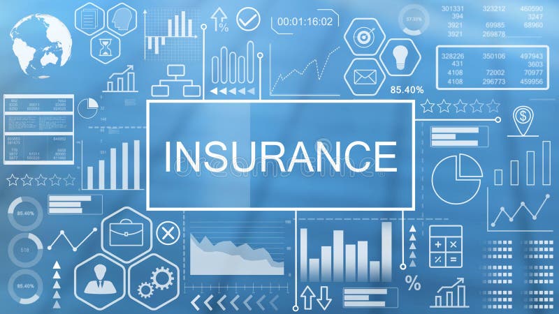 Insurance, Animated Typography Stock Illustration - Illustration of ...