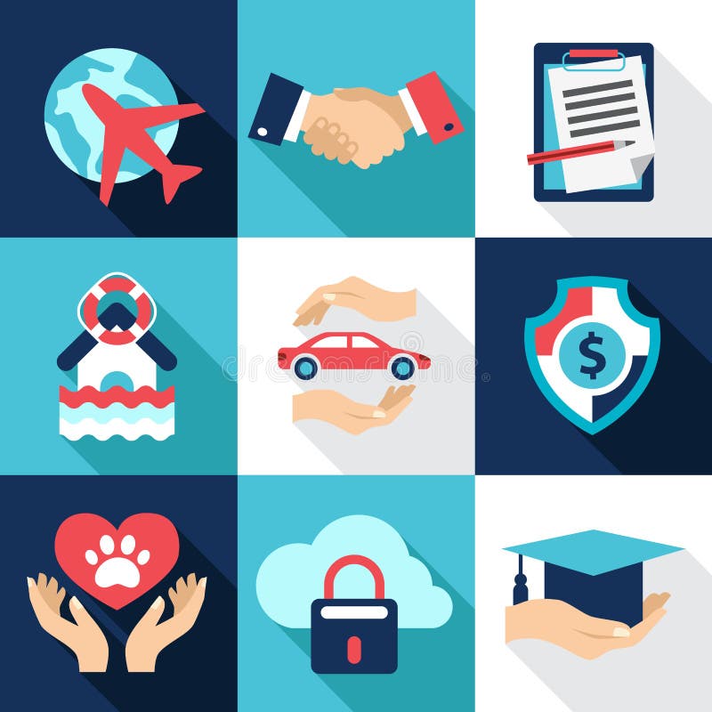 Insurance, Asset Protection, Security. Flat Style Stock Vector ...