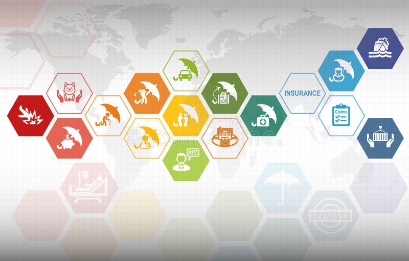 Insurance Background stock illustration. Illustration of hand - 65273891