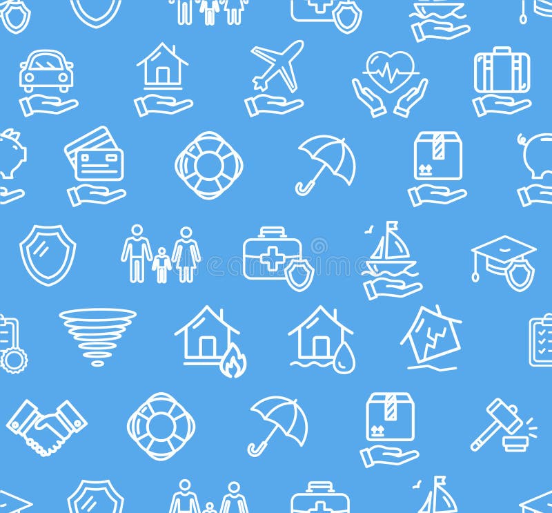 Insurance background 01-07 stock vector. Illustration of care - 207834542