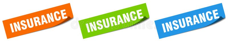 Insurance Banner. Insurance Speech Bubble Label Set. Stock Vector ...
