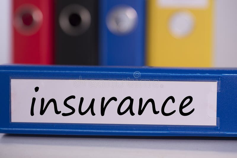 File Folder Labeled Insurance Stock Image - Image of green, cabinet ...