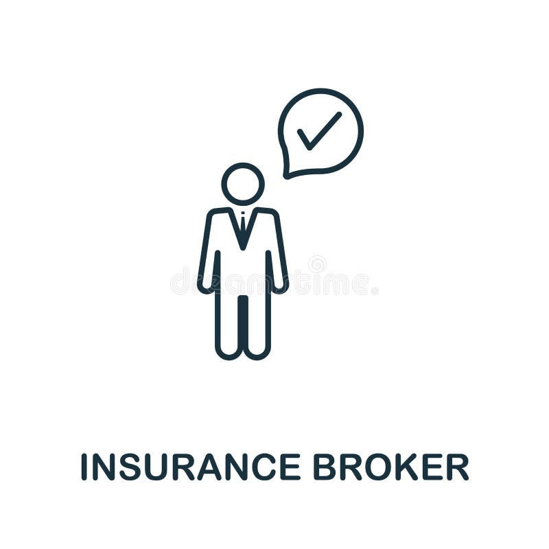 Insurance Broker Outline Icon. Thin Line Style Icons from Insurance ...