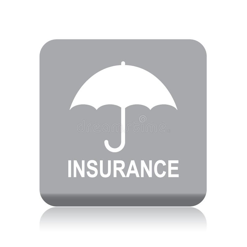 Insurance button stock illustration. Illustration of icons - 124672686