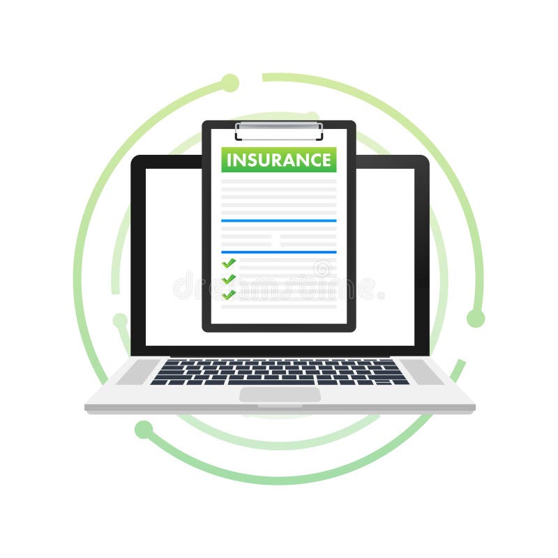 Insurance Claim Form. Clipboard with Document. Vector Stock ...