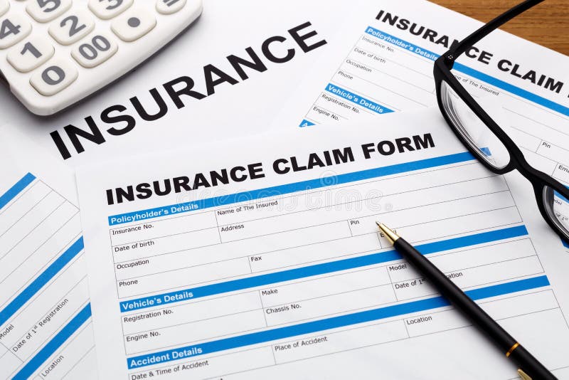Insurance claim form stock photo. Image of legal, document - 67516380