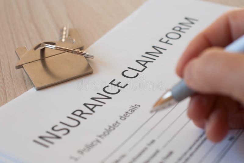 Insurance claim form stock image. Image of health, contract - 85843915