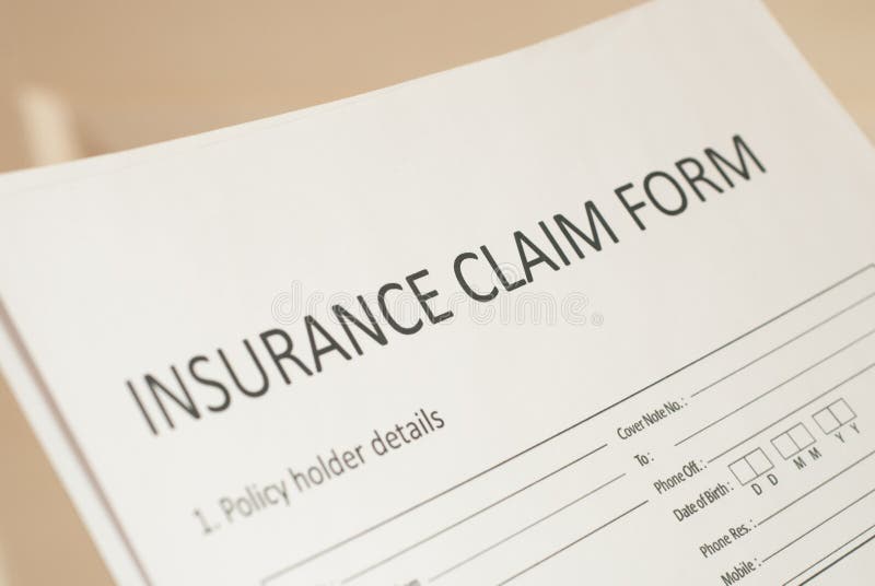 Insurance claim form stock image. Image of claim, investment - 85844325