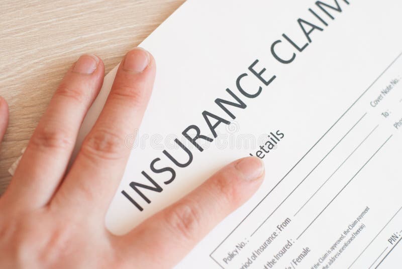 Insurance claim form stock image. Image of business, security - 85845247