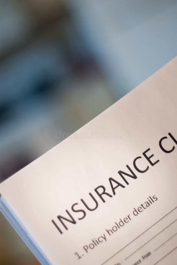 Insurance claim form stock photo. Image of protection - 85845518
