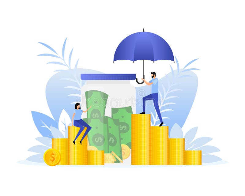 Insurance Concept. Insurance Policy. Money Guarantee. Vector ...
