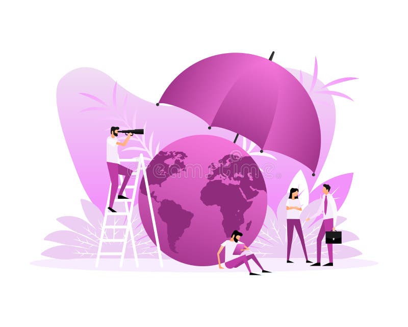 Insurance Concept. Insurance Policy. Money Guarantee. Vector ...