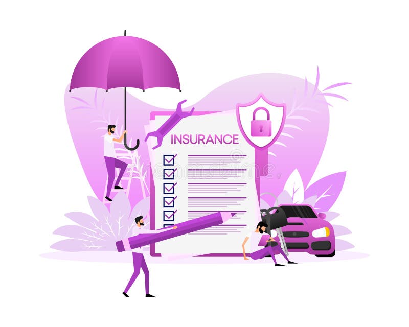 Insurance Concept. Insurance Policy. Money Guarantee. Vector ...