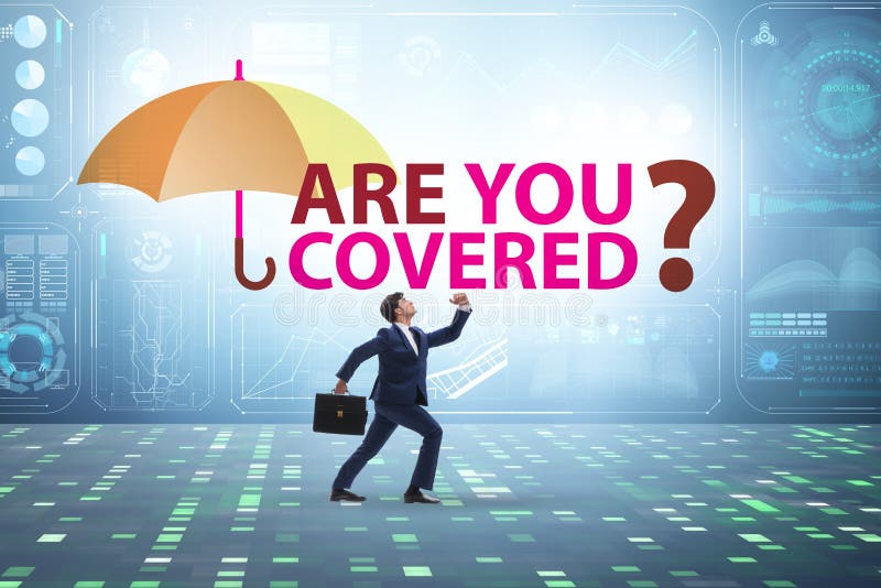 Insurance Concept with the Question are You Covered Stock Illustration ...