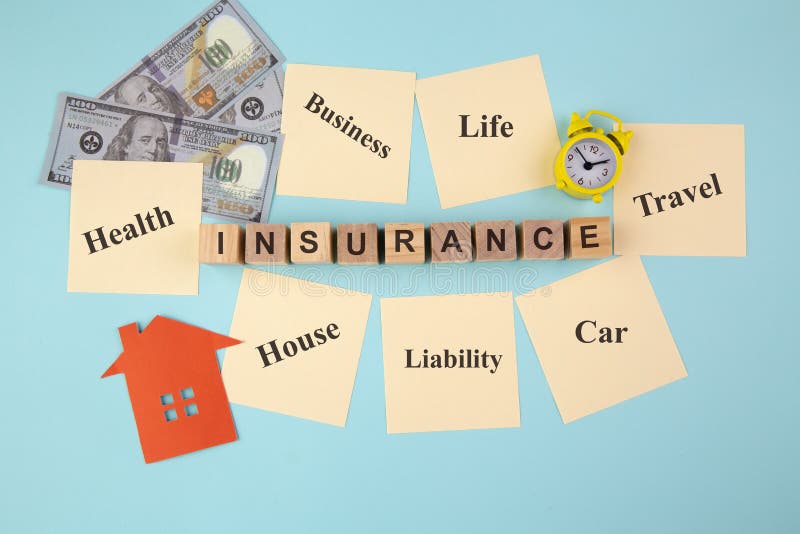 INSURANCE Concept with Yellow Sticky Notes Stock Photo - Image of ...