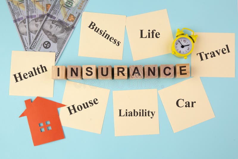 INSURANCE Concept with Yellow Sticky Notes Stock Photo - Image of drug ...