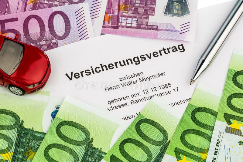 Insurance Contract for a New Car Stock Photo - Image of comprehensive ...