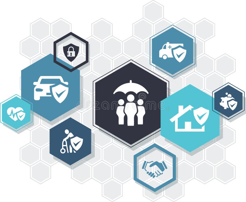 Insurance Coverage Concept â€“ Vector Illustration Stock Vector ...