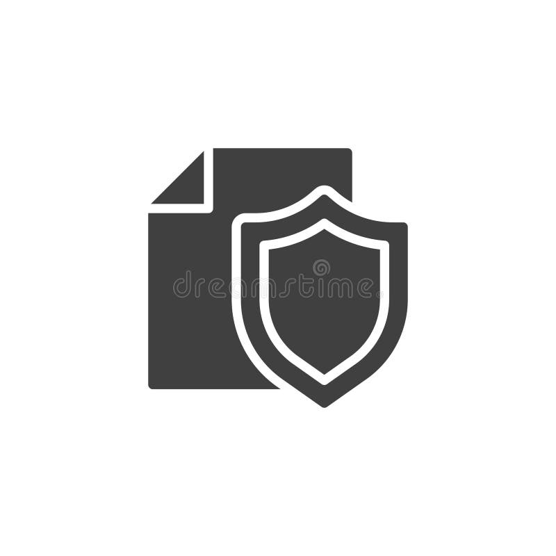 Insurance Document Vector Icon Stock Vector - Illustration of form ...