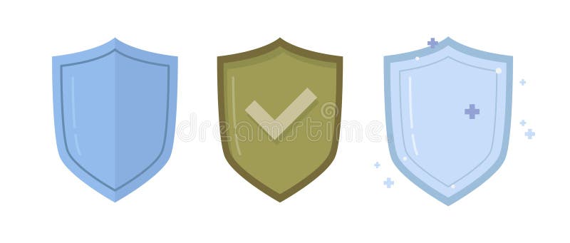 Insurance Guarantee, Shield with Mark Stock Illustration - Illustration ...