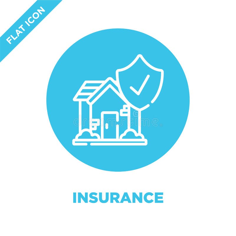 Home Insurance Icon Vector from Insurance Collection. Thin Line Home ...