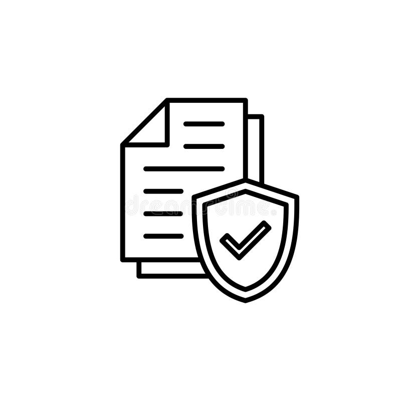 Insurance Icon . Insurance Symbol Vector Stock Vector - Illustration of ...