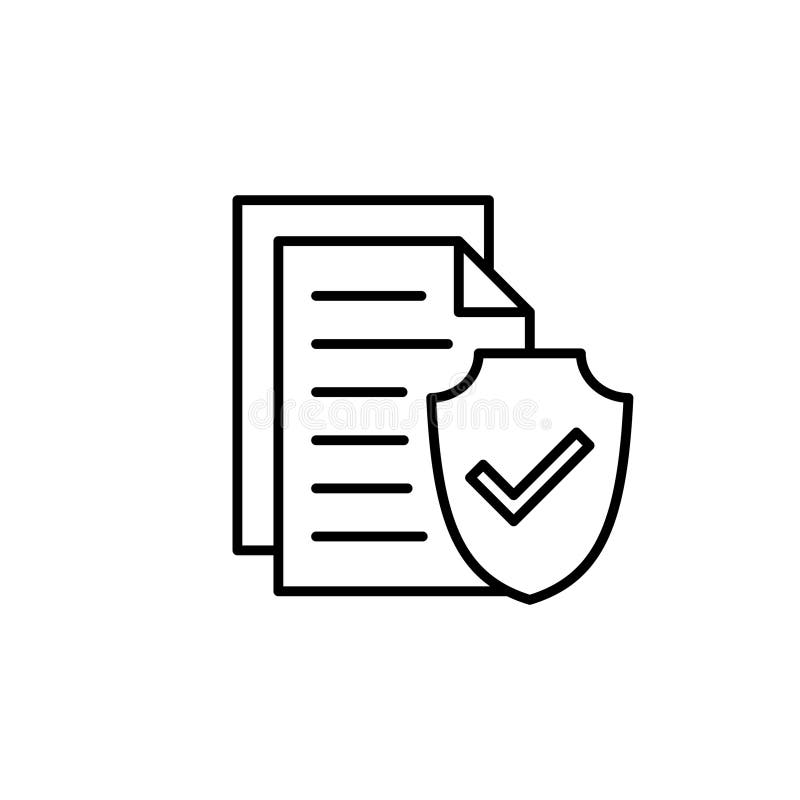 Insurance Icon . Insurance Symbol Vector Stock Vector - Illustration of ...