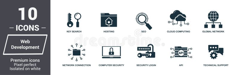 Insurance Icons Set. Premium Quality Symbol Collection. Web Development ...