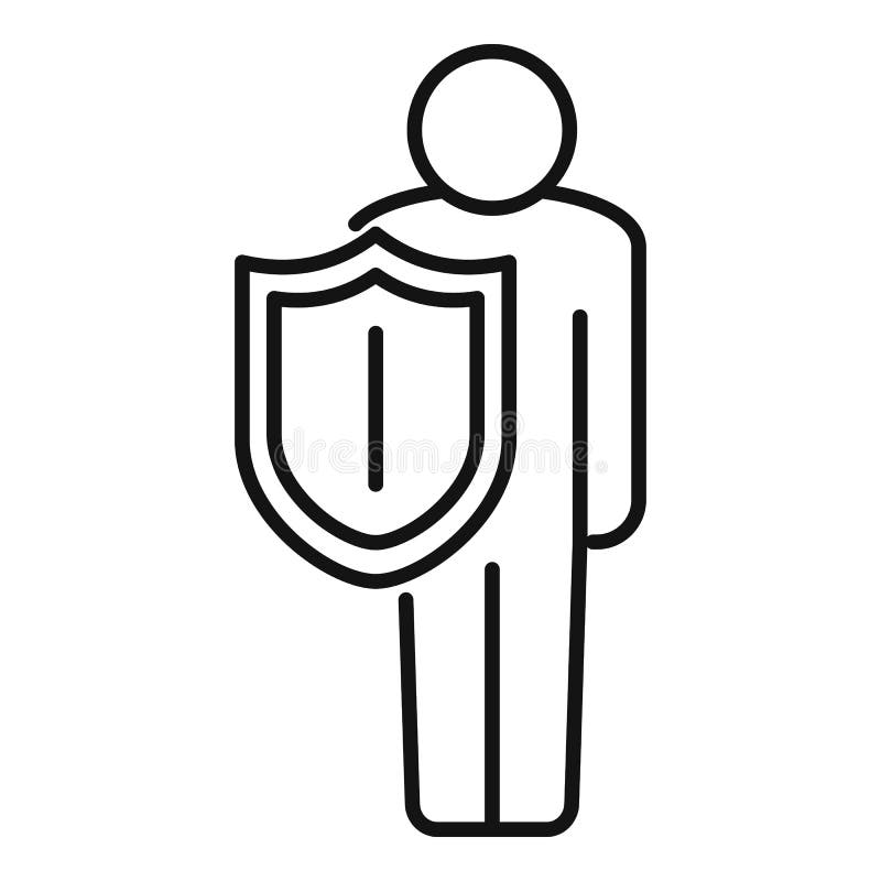 Insurance Manager Icon, Outline Style Stock Vector - Illustration of ...