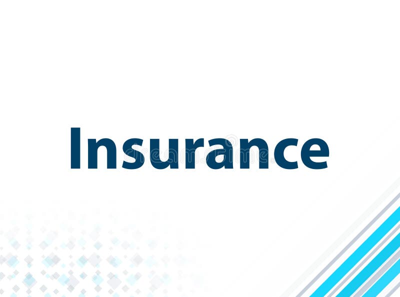 Insurance Modern Flat Design Blue Abstract Background Stock ...