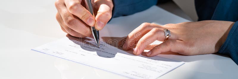 Insurance Paycheck. Payroll Check Stock Image - Image of paycheck ...