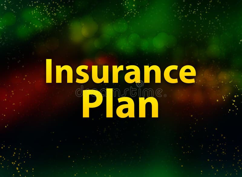 Insurance Plan Abstract Colorful Background Bokeh Design Illustration ...