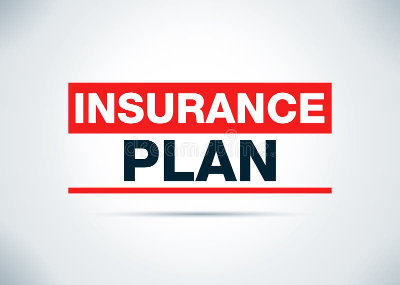 Insurance Plan Abstract Flat Background Design Illustration Stock ...