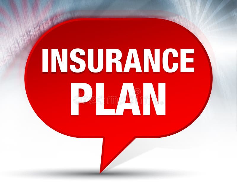 Insurance Plan Red Bubble Background Stock Image - Image of banner ...