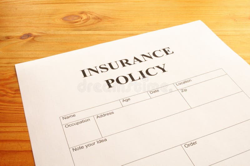 Insurance policy stock photo. Image of document, health - 14709160